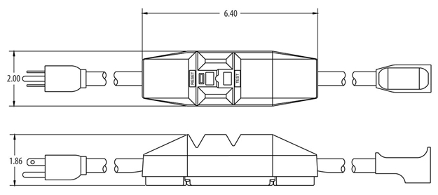 Anderson-Bolds: TRC 25090-001 GFCI 240V, 15 AMPS, Manual reset, inline ...