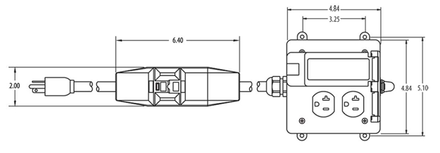 Anderson-Bolds: TRC 25080-122 GFCI 120V, 20 AMPS, Manual reset, 6 ft ...
