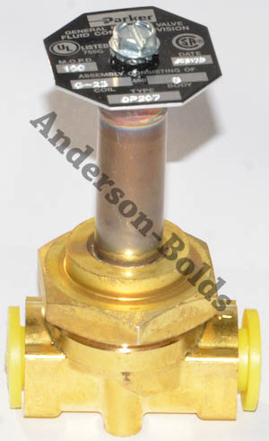 Anderson-Bolds: Parker GP307 VALVE, 3/8 inch, brass, STEAM OR WATER service